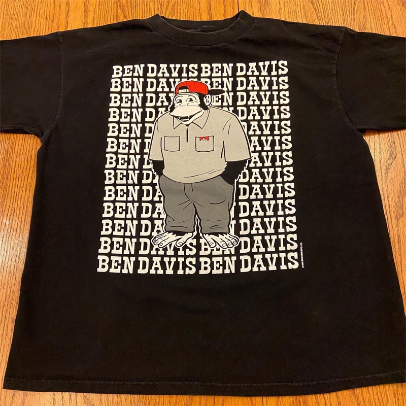 Ben Davis trendy cartoon vintage full of print short-sleeved couple T ...