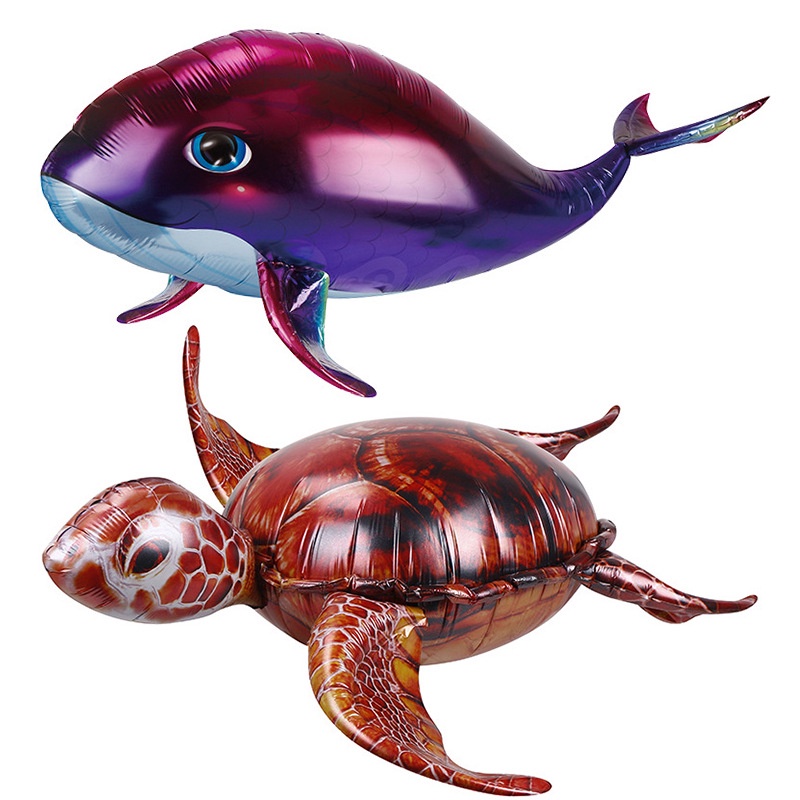 4D Ocean Whale Balloon Animal Sea Turtle Theme Birthday Party ...