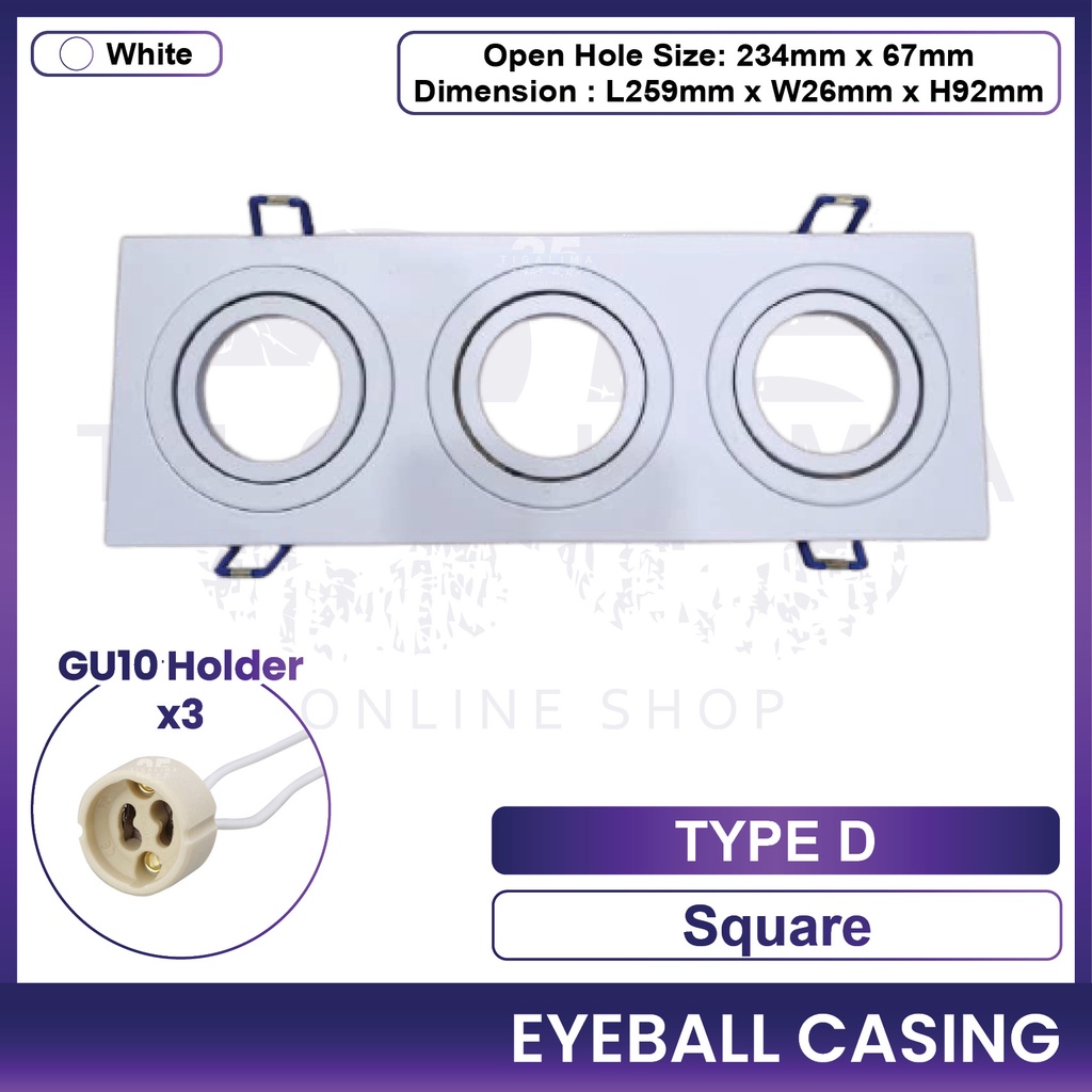 LED Eyeball Frame Eyeball Casing Fitting Recessed Spotlight Casing Eye ...