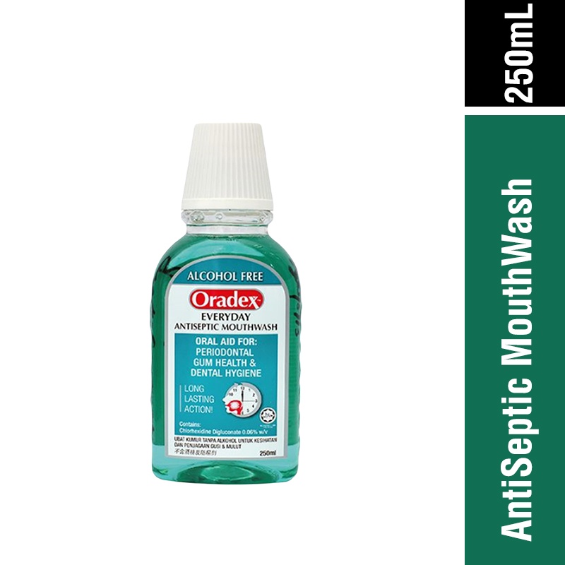 ORADEX EVERYDAY ANTISEPTIC MOUTHWASH 250ML HTM Pharmacy | Shopee Malaysia