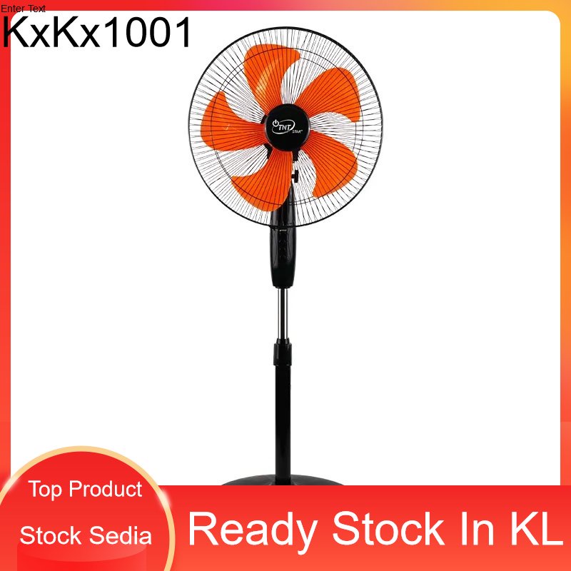 Stand Fan Kipas Berdiri Ultra Strong Floor Stand Fan 16 Inch 5 blades 3 Speed Mode Kipas Berdiri ...