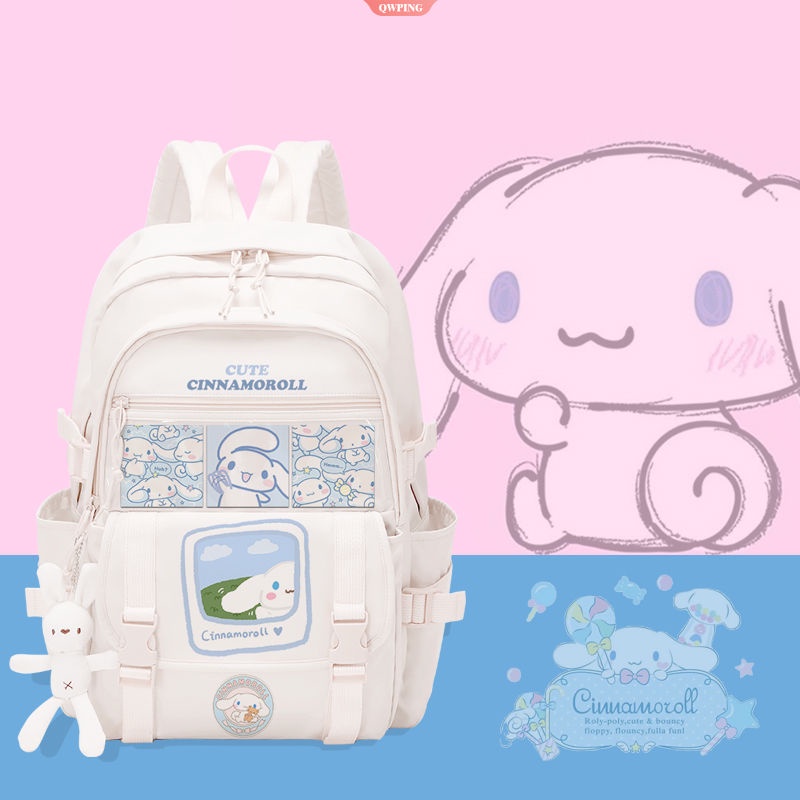 Sanrio Anime Cinnamoroll Shoulder Bag for Girls and Boys Large Capacity ...
