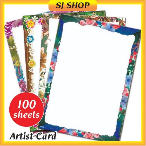 A4 Artist Card | A4 Fancy Artist Card | A4 Folio Card | Fancy Card ...