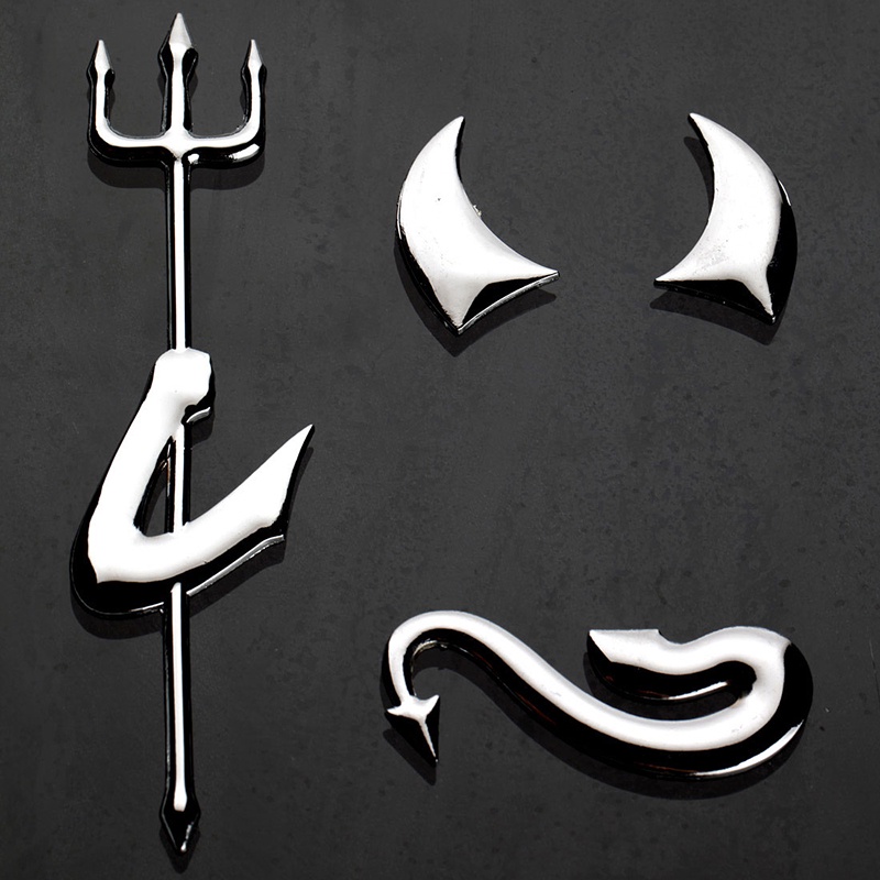 3D Devil Car Sticker Custom Demon Stickers Horns Car Styling Car ...
