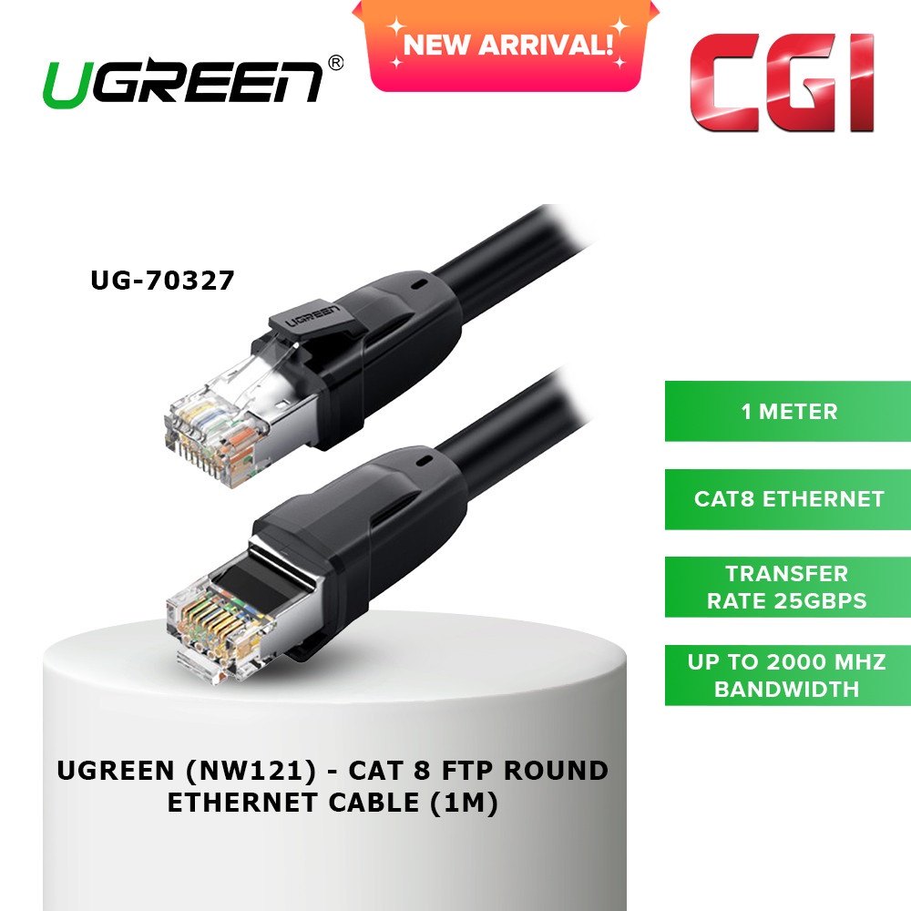 Ugreen (NW121) 70327 Cat 8 FTP Round Ethernet Cable (1M) | Shopee Malaysia