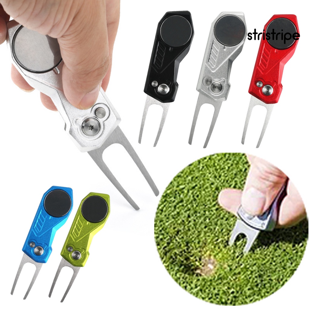 [STTR] Golf Divot Repair Tool Foldable Heavy Duty ic Ball Marker Sharp ...