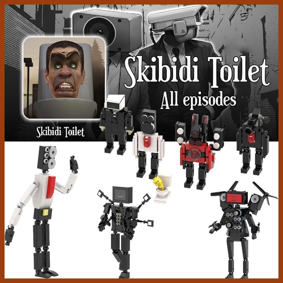 Toilet Man vs Monitor Man Building Blocks Skibidi Toilet Game Building ...
