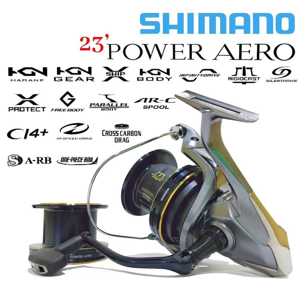 SHIMANO 23' POWER AERO SPINNING SURF REEL | Shopee Malaysia