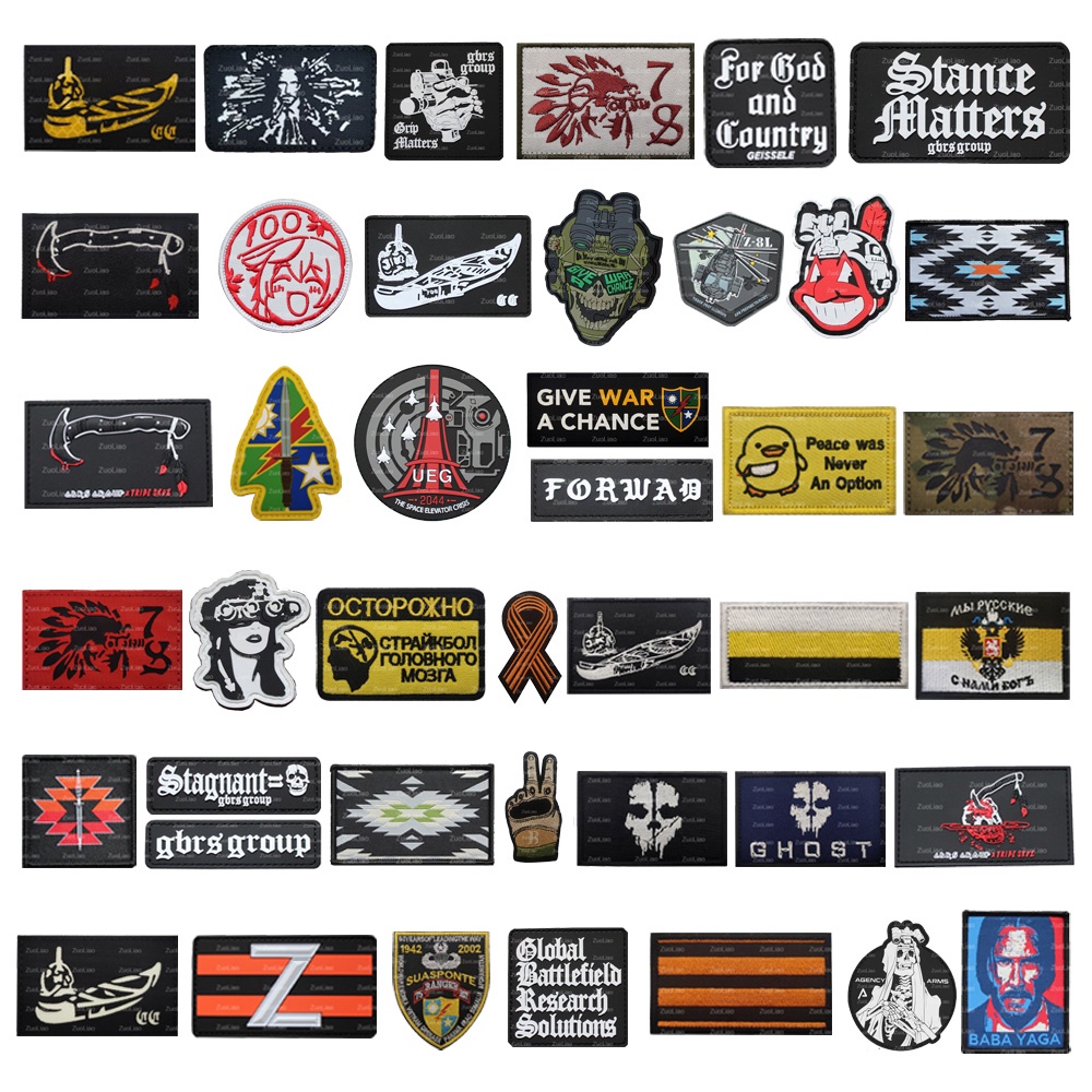 Velcro Patch GBRS x Tribe sk8z Indian High-Quality PVC Three ...