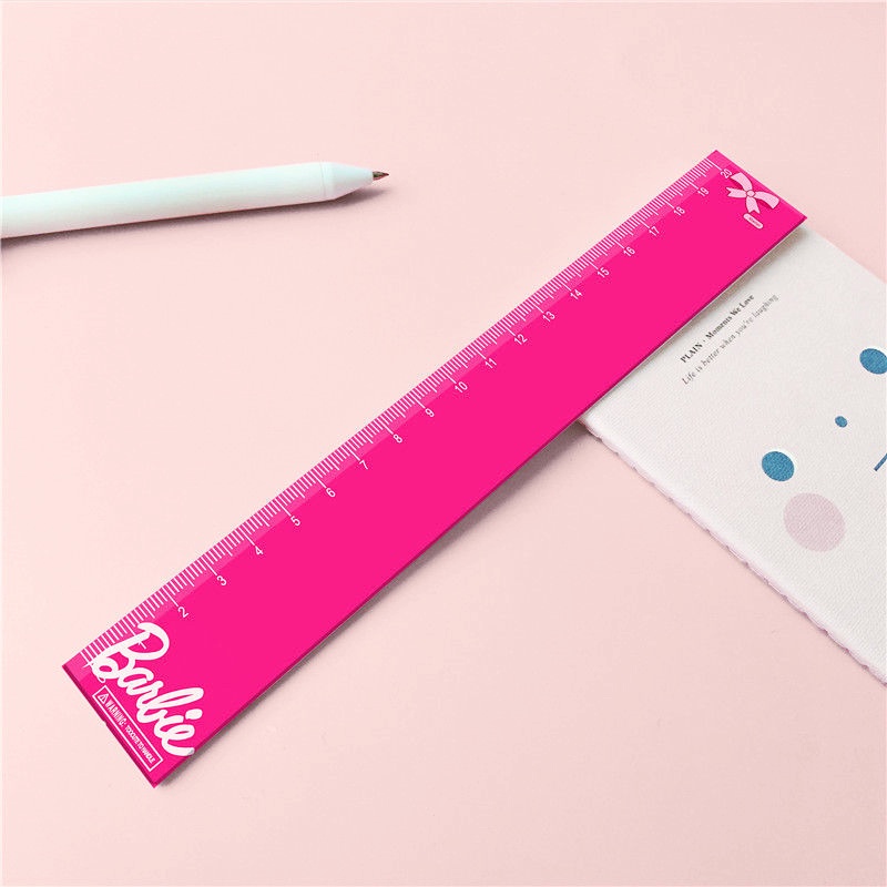 20cm Barbie Ruler Acrylic Ruler Drawing tools School Supplies | Shopee ...