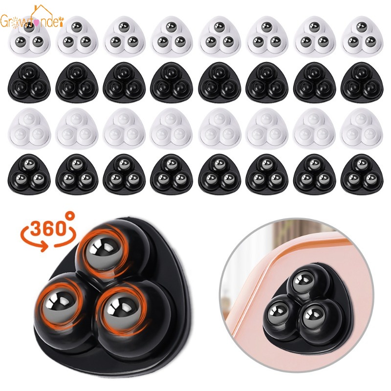 1/4Pcs High Quality 360 Degrees Universal Wheel with Self-Adhesive ...