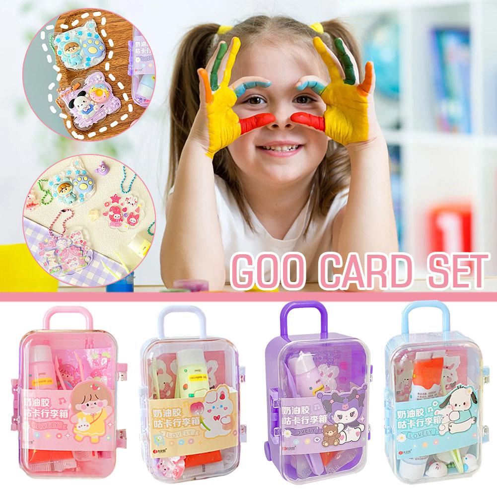 Cartoon Stereo Goo Card Set DIY Goo Card Patch Cute Handmade Children's ...