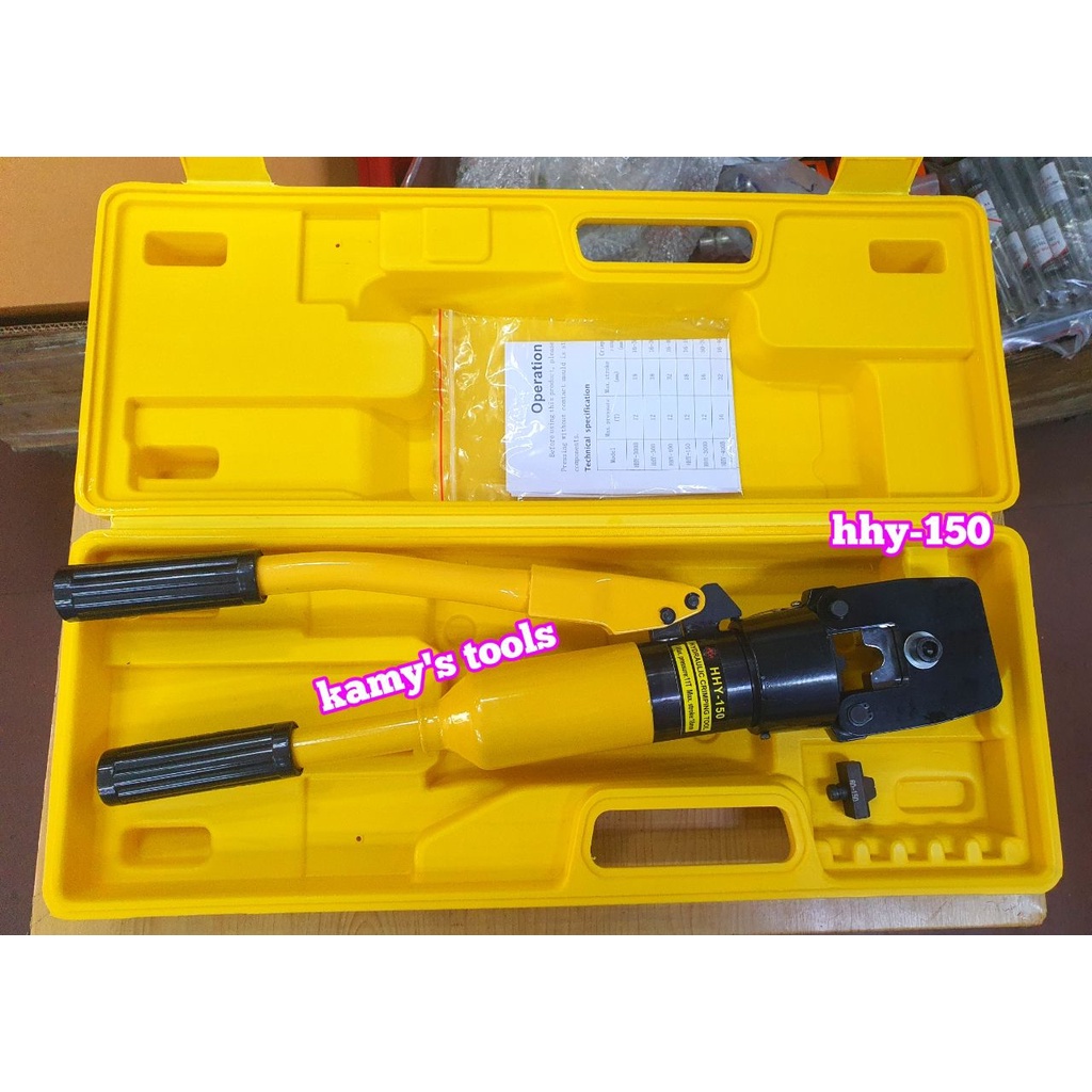 Hydraulic cos Press Pliers TLP Hy-150 Dot 11 Ton 14mm2-150mm2 | Shopee ...