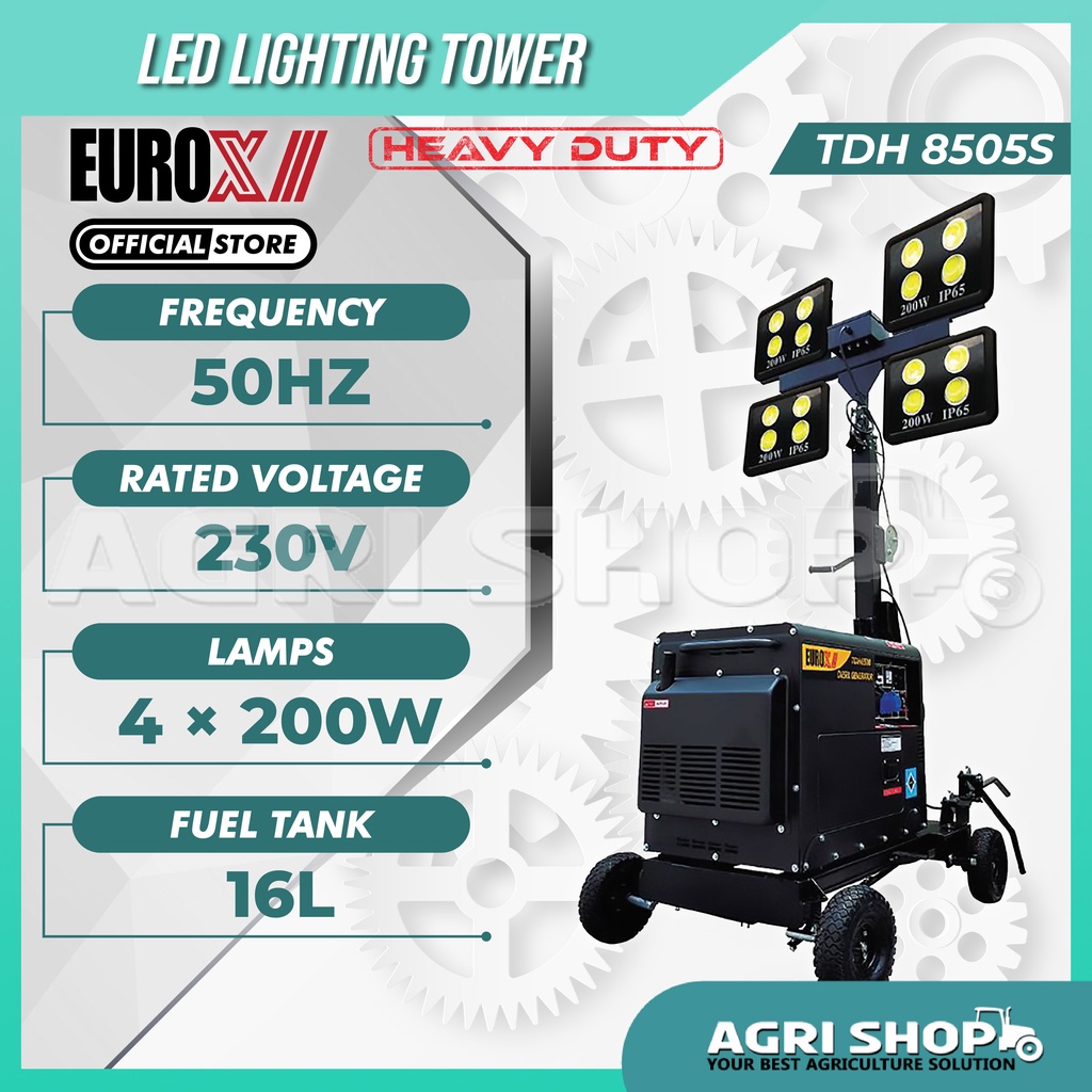 Agrishop EuroX LED Lighting Tower TDH 8505S Heavy Duty | Shopee Malaysia