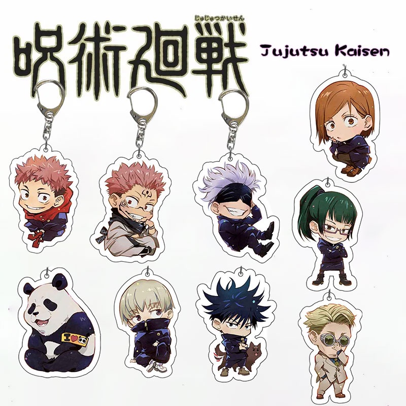 Hot Anime Jujutsu Kaisen Keychain Acrylic Animation Cartoon Characters ...