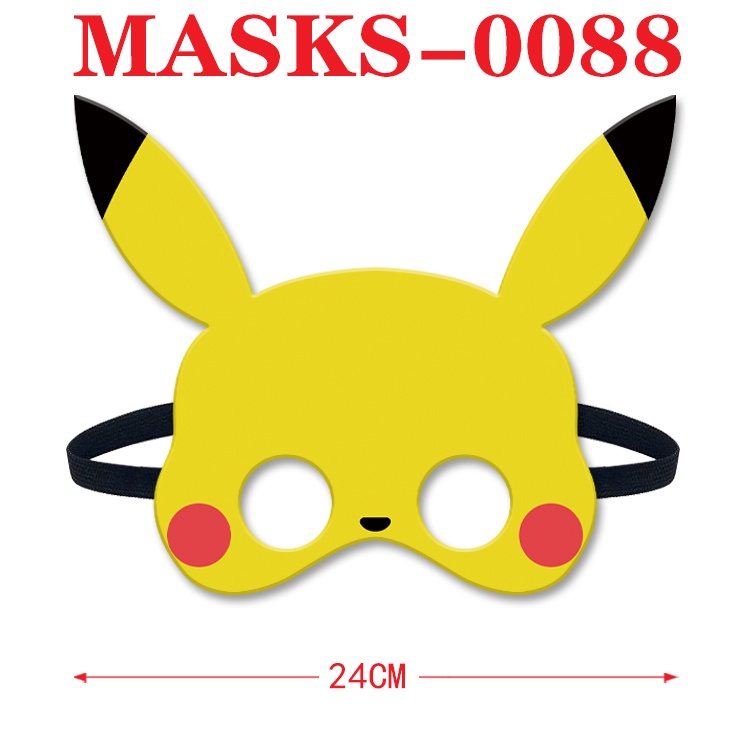 Pokemon Pikachu Cartoon Cosplay Prop PP Cotton Mask for Children ...