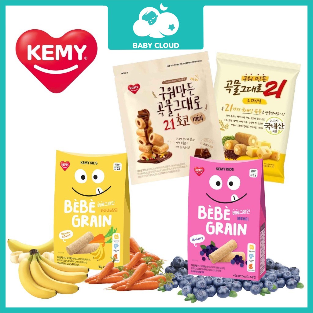 Kemy Kids Babe Grain Banana Carrot | Blueberry | Mini Crispy Roll ...