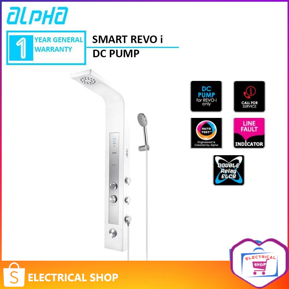 Alpha Water Heater Smart Revo i DC Pump Water Heater ( White ) | Shopee ...