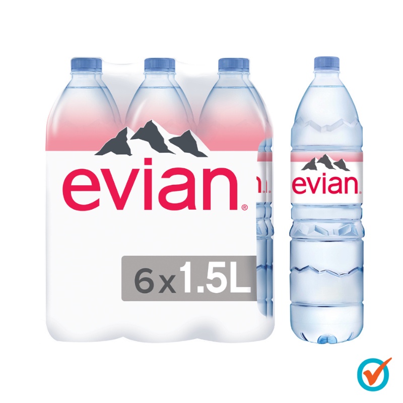 evian Natural Mineral Water (6 x 1.5L Pack) | Shopee Malaysia