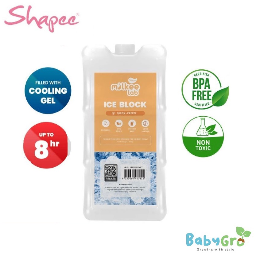 Shapee Milkee Lab Reusable Ice Block Ice Brick Filling with Cooling Gel ...