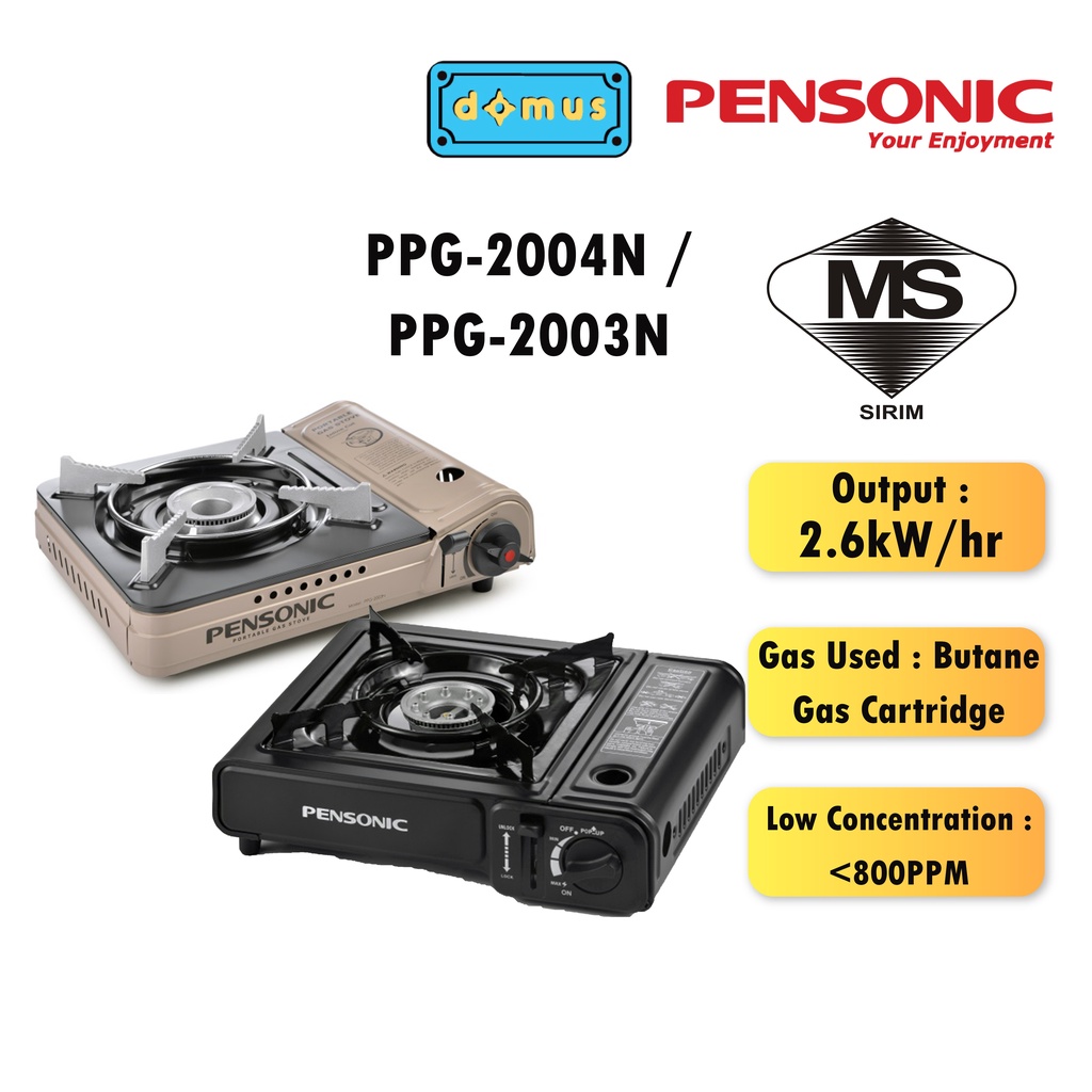 Pensonic Portable Gas Stove - PPG-2003N / PPG-2004N | Shopee Malaysia