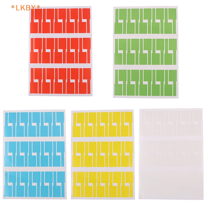 Luckybabys> 30pcs/sheet Self-adhesive Cable Sticker Waterproof ...