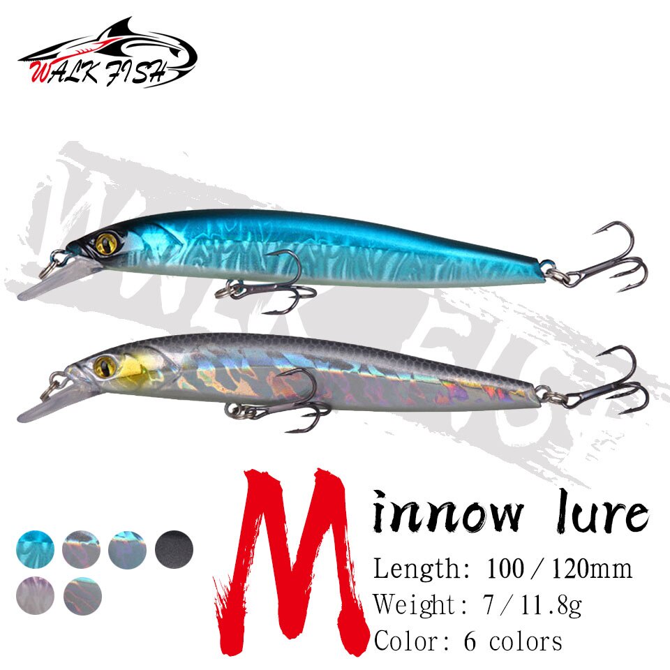 WALK FISH 1PCS Minnow Fishing Lures 7g 11.8g Floating Hard Bait Artificial Wobblers Crankbaits ...