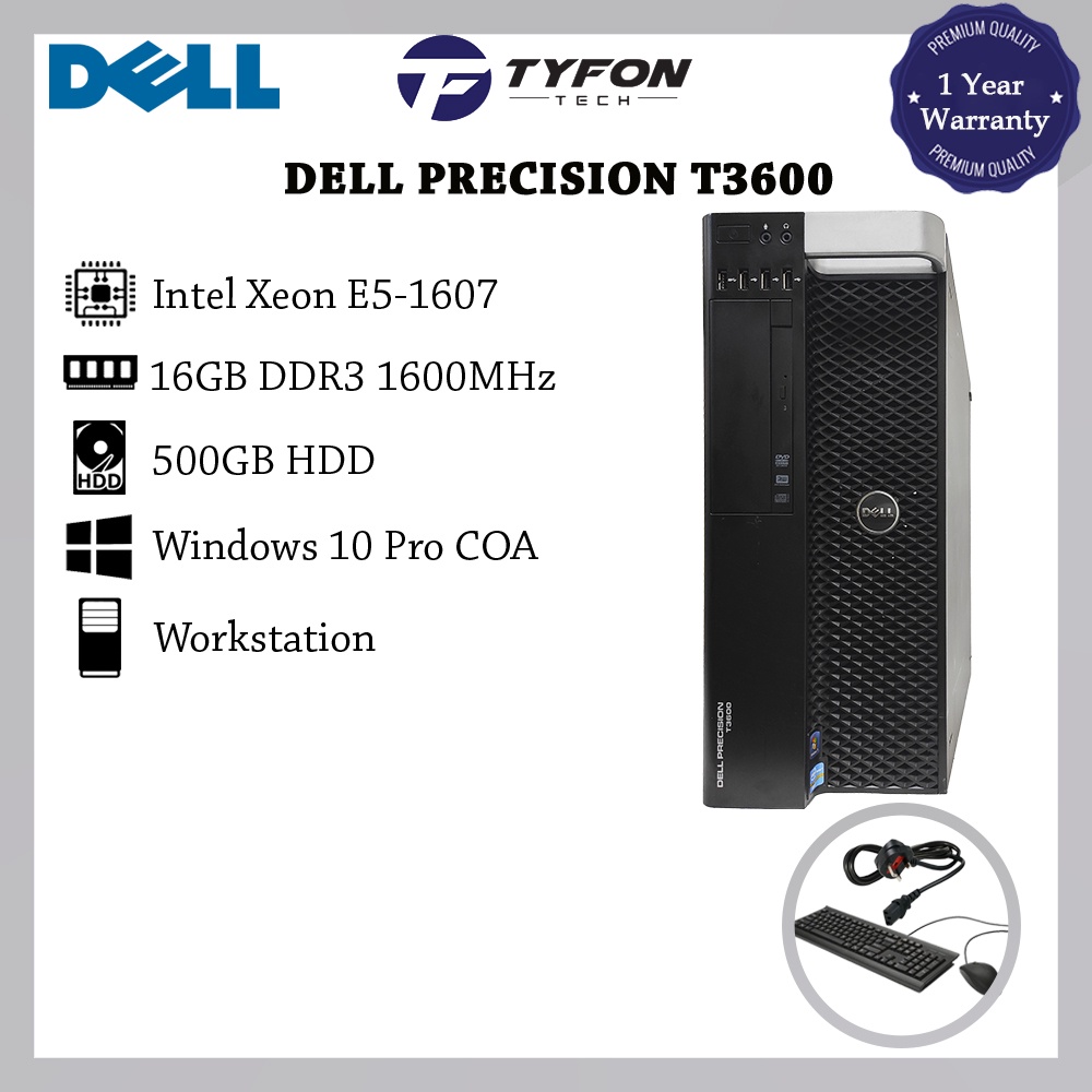 Dell Precision T3600 Workstation Xeon E5-1607 16GB DDR3 500GB HDD ...
