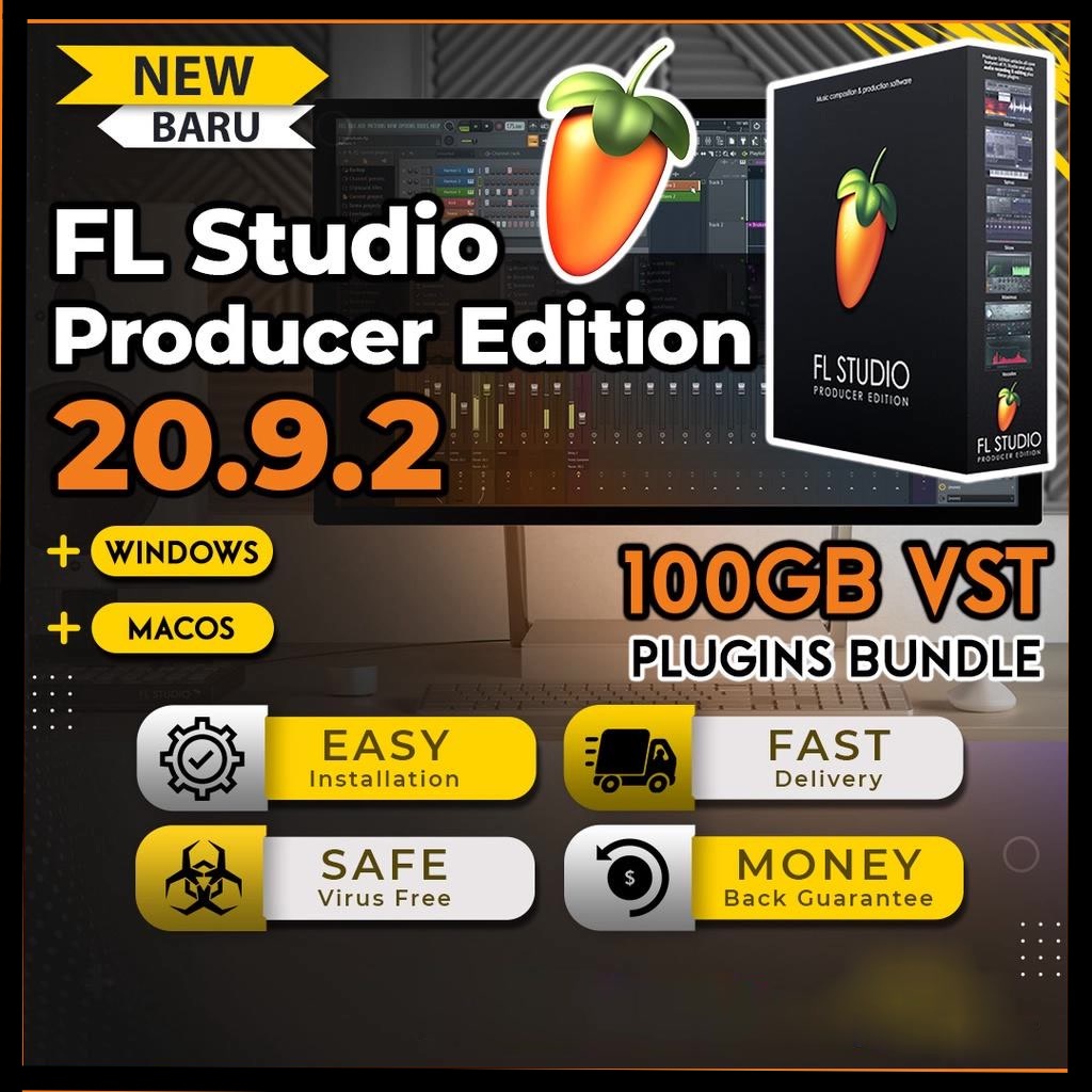 FL Studio Producer Edition v20.9.2 + Signature Bundle [100GB VST ...