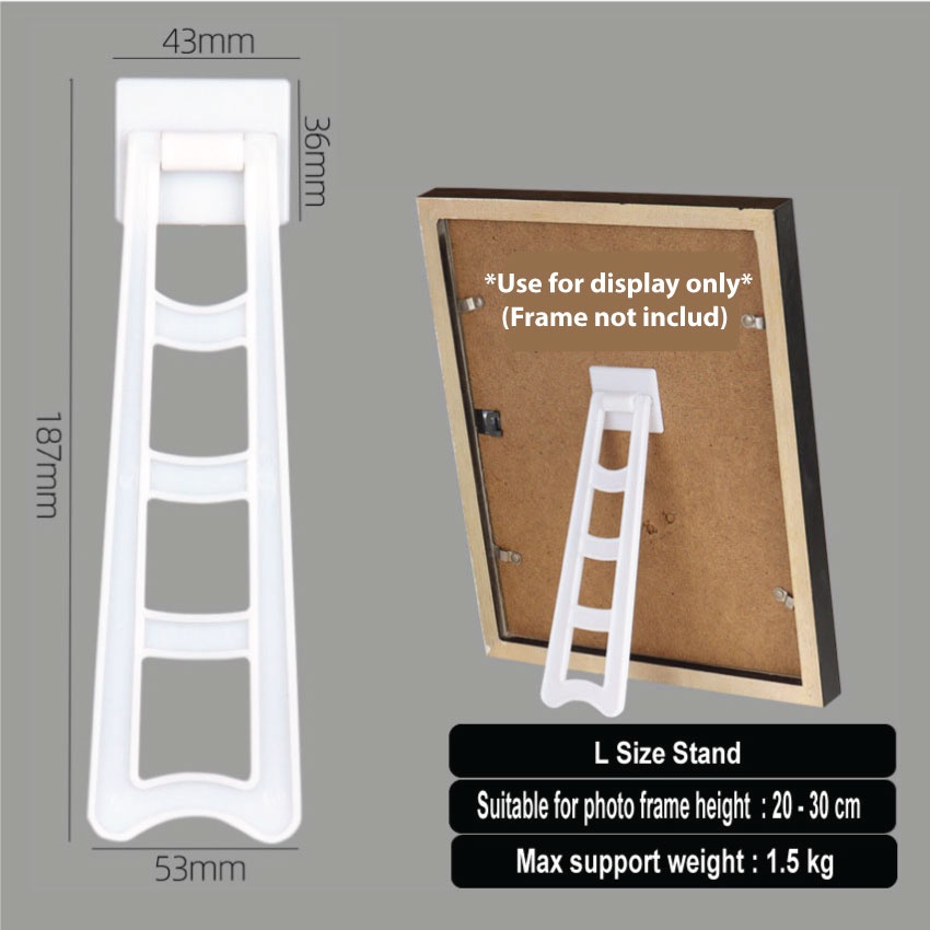 Plastic Stand Frame Bracket Holder Back Support | Shopee Malaysia