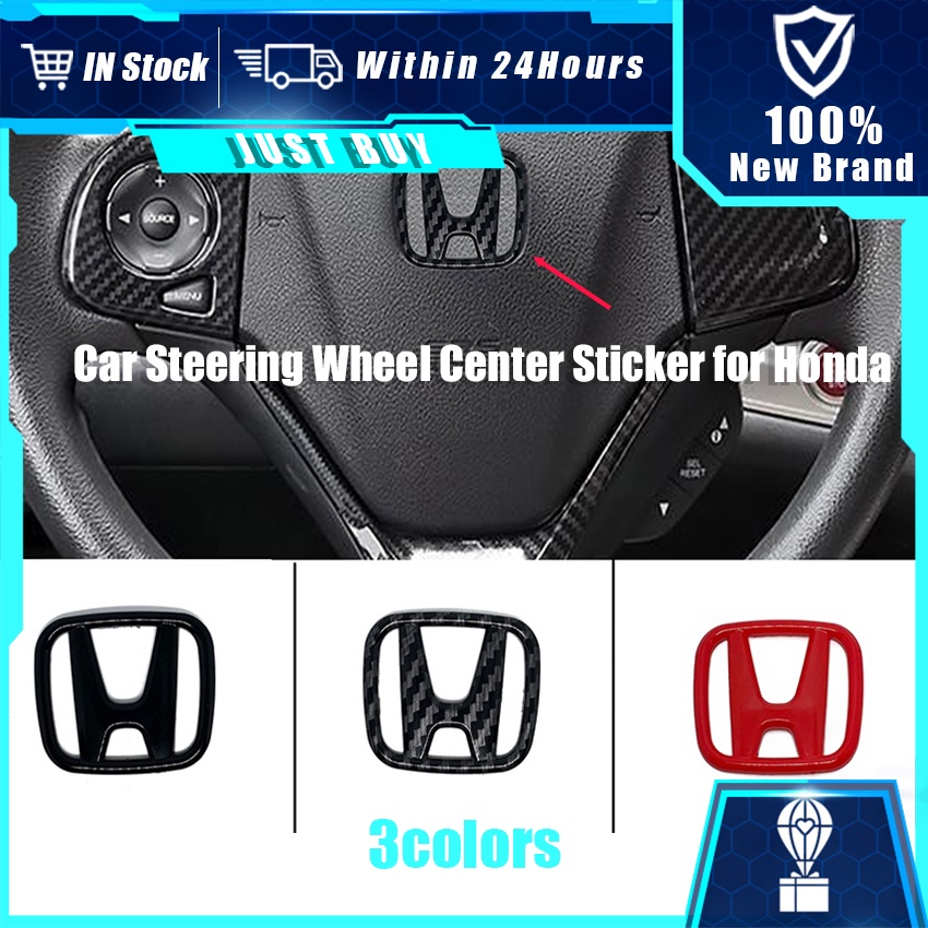 1pcs Honda Car Sticker Steering Wheel Center Sticker Replacement ...
