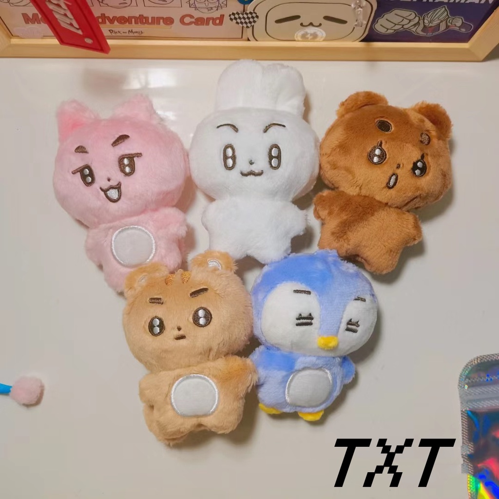 KPOP TXT Doll Cute Idol Plush Keychains Cartoon SOOBIN YEONJUN BEOMGYU ...