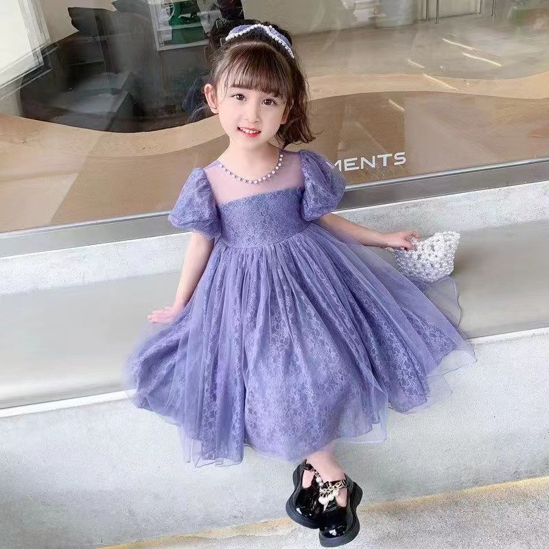 Aisha Princess Dress Girls Summer Dress Children Snow White Dress Kids ...