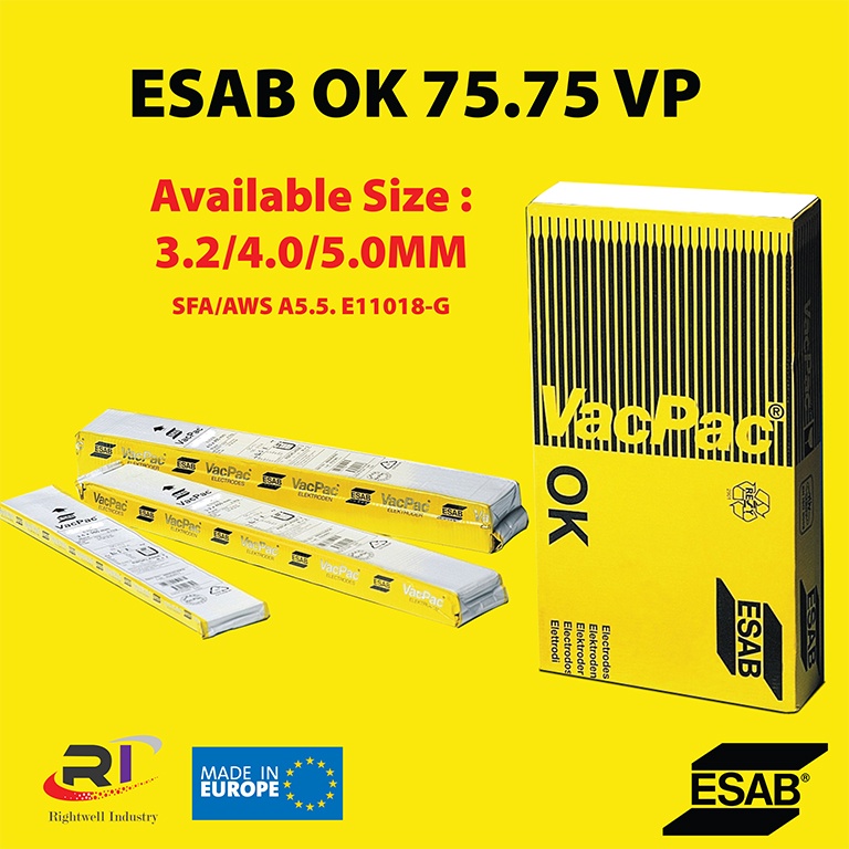 ESAB OK 75.75 VP Welding Electrode (AWS E11018-G) | Shopee Malaysia