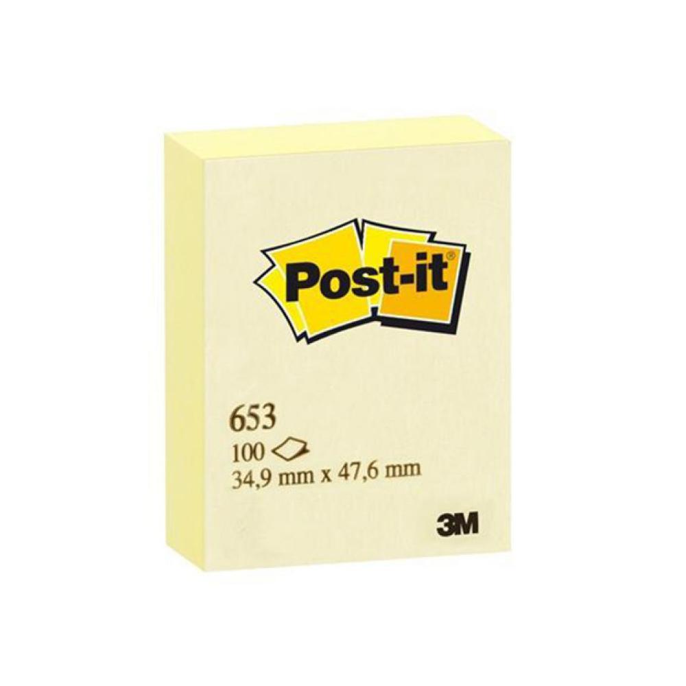 3M 653 Post It Notes / Sticky Notes 1.5" x 2" (1 pad = 100 sheets ...