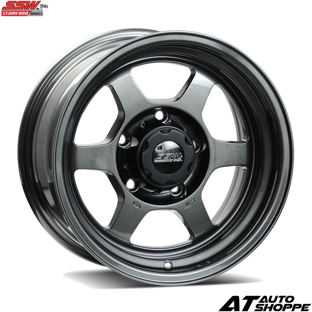(1PC) SSW WHEELS S188 GUN METAL 16x8J ET0 5hX139.7 4X4 4WD SUV SUZUKI ...