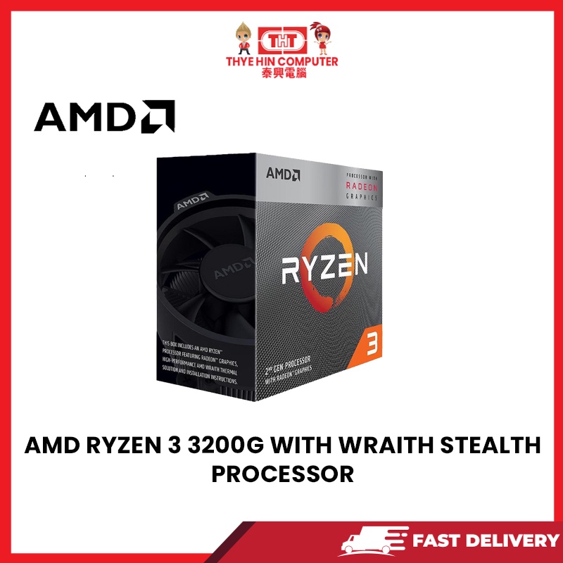 AMD RYZEN 3 3200G WITH WRAITH STEALTH PROCESSOR | Shopee Malaysia