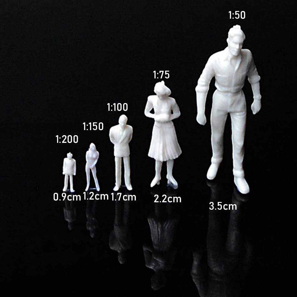 CLEVER /10/50Pcs Kids Toys People Figures Human Scale Miniature Train ...