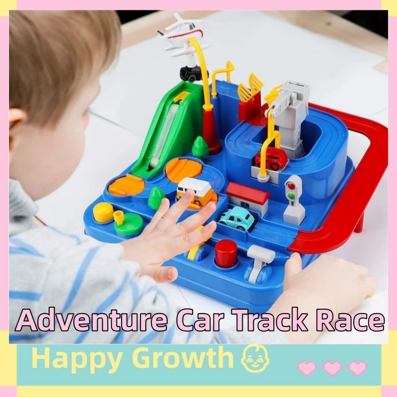 Adventure Car Track Race Rail Track [2 Cars] Toy City Rescue ...