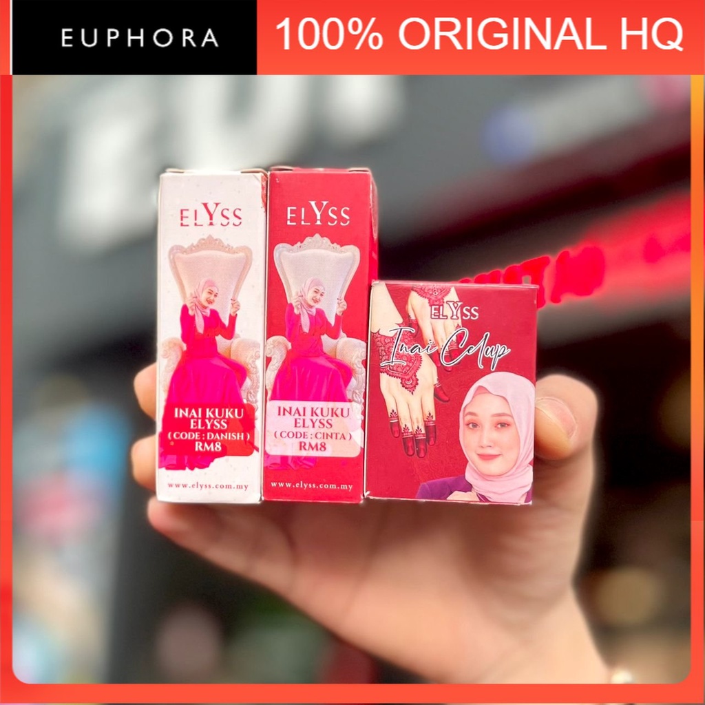 🔥NEW ARRIVAL🔥💯% INAI KUKU ELYSS MERAH MENYALA 15ML RED AND MAROON ...