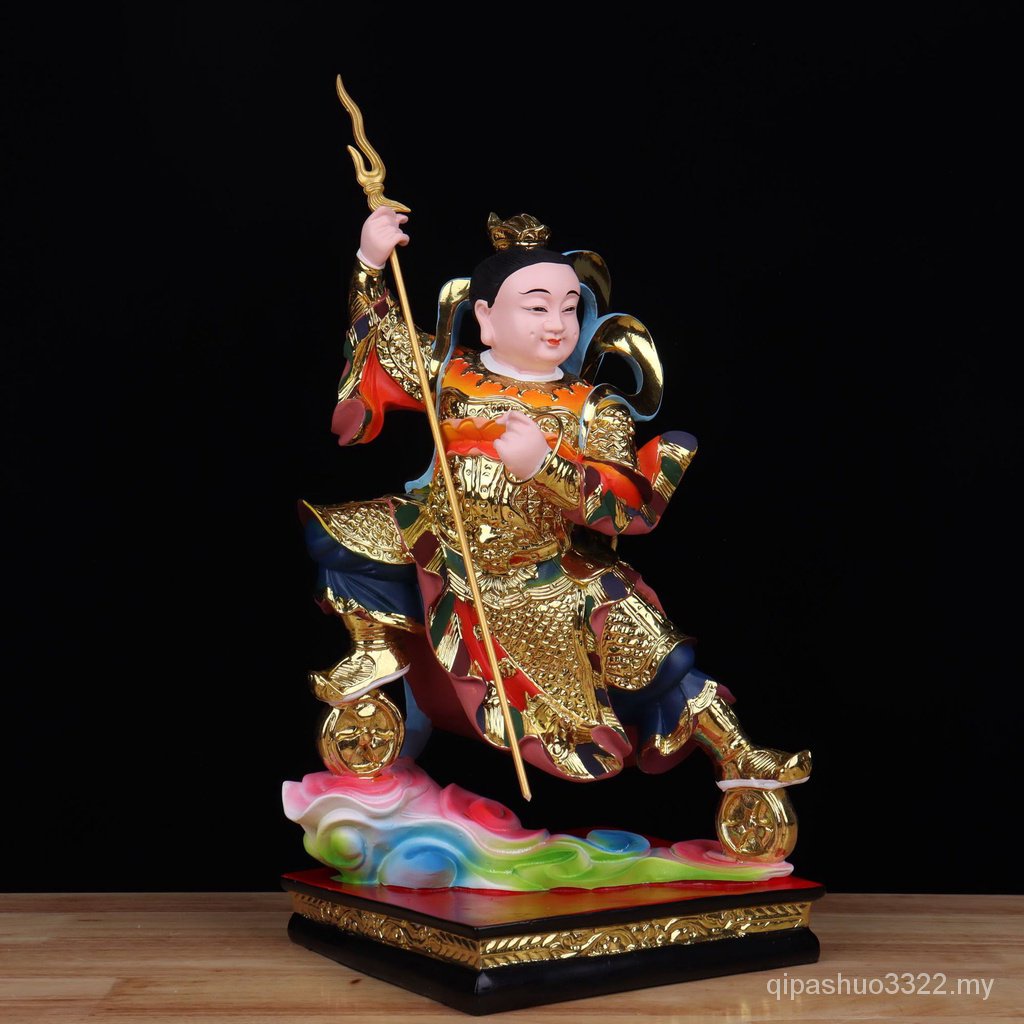 √Nezha Third Prince Ornaments God Statue Demon Boy Agains Nezha Marshal ...