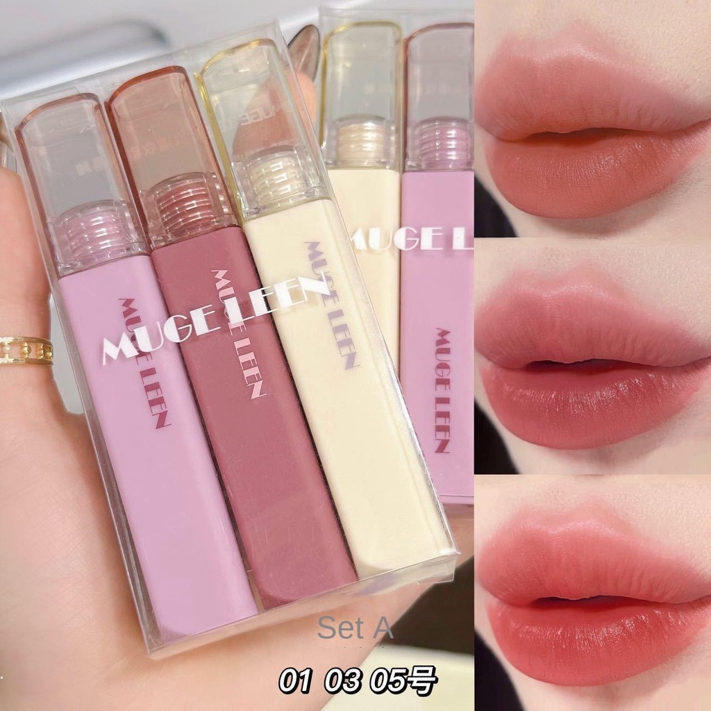 MUGE LEEN Romantic Lip Gloss Matte Velvet Moisturize Water Proof ... MUGE LEEN Romantic Lip Gloss Matte Velvet Moisturize Water Proof ...