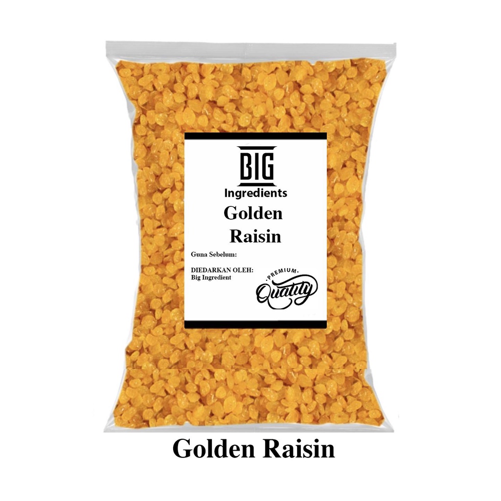 Kismis Emas Golden Raisin Kismis Emas 100g 250g 500g 1kg 1000gram grams ...