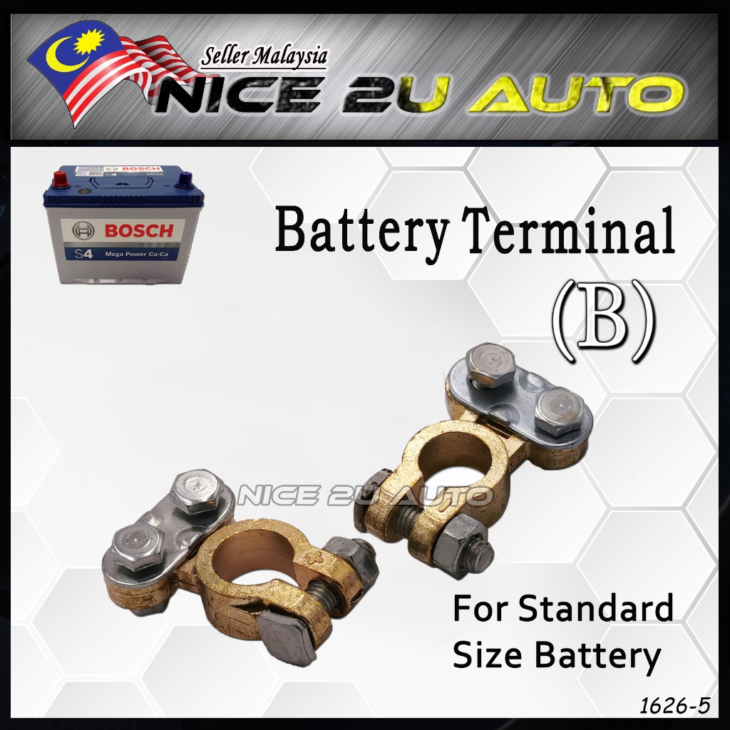 Universal Car Battery Terminal Clamp Set (2 Pcs) | Shopee Malaysia