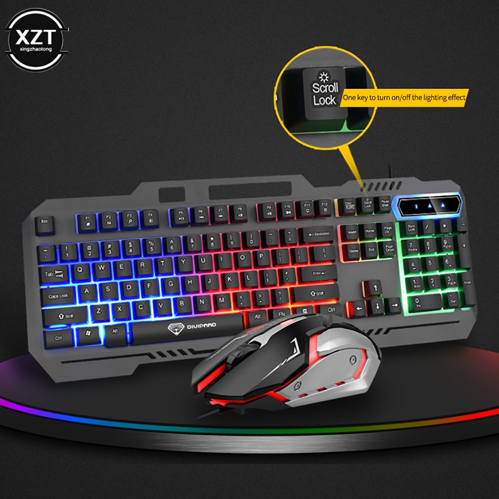 Gmk-70 game keyboard wired mouse set mechanical keyboard with mobile ...