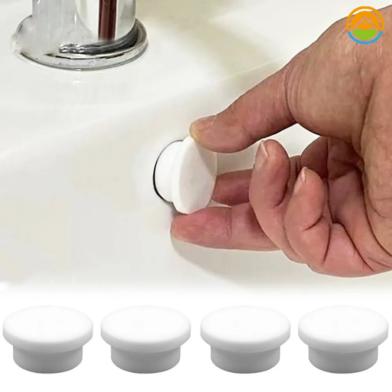 22-24mm White Silicone Wash Basin Overflow Cap / Universal Kitchen Sink ...
