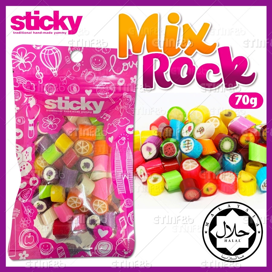 STICKY CANDY GULA-GULA VIRAL STOK SEDIA Thank You Happy Birthday Gift I ...