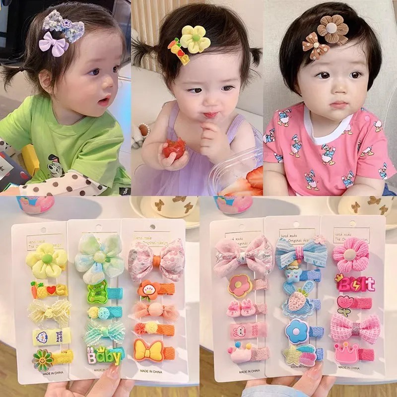 Baby Hair Clip Baby All-wrapped Cloth Does Not Hit Hair Duckbill Clip ...