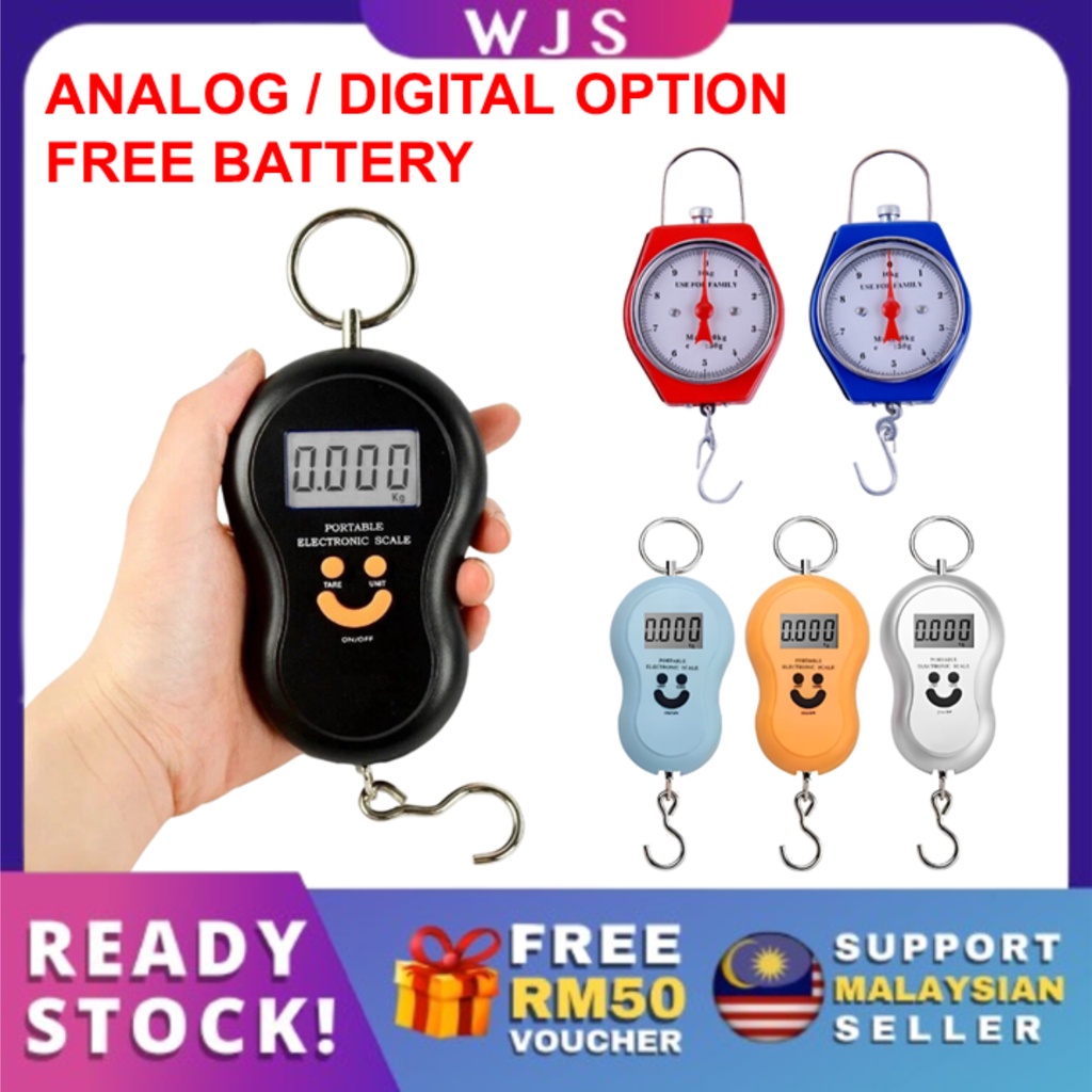 🇲🇾FREE RM50 VOUCHER🎁 MLQ Hanging Mini Scale Portable Luggage Scale ...