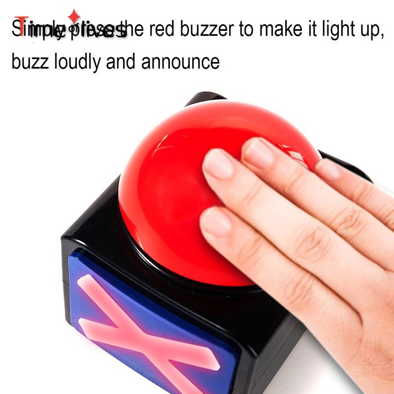 SJ Game Quiz Answer Buzzer Alarm Button with Sound Light Trivia Got ...